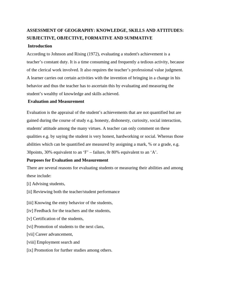 CIT 314 TEACHING METHODS IN GEOGRAPHY | PDF | Geography | Teachers