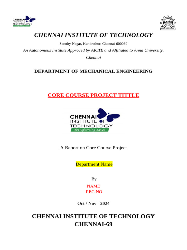 Core Course Project Report - Mechanical Engineering | PDF | Abstraction ...