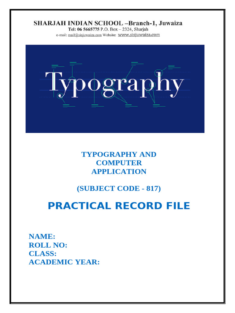 Record File Cover Page-TCA | PDF
