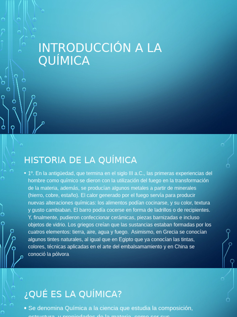 Introducción A La Química | PDF | Química | Alquimia
