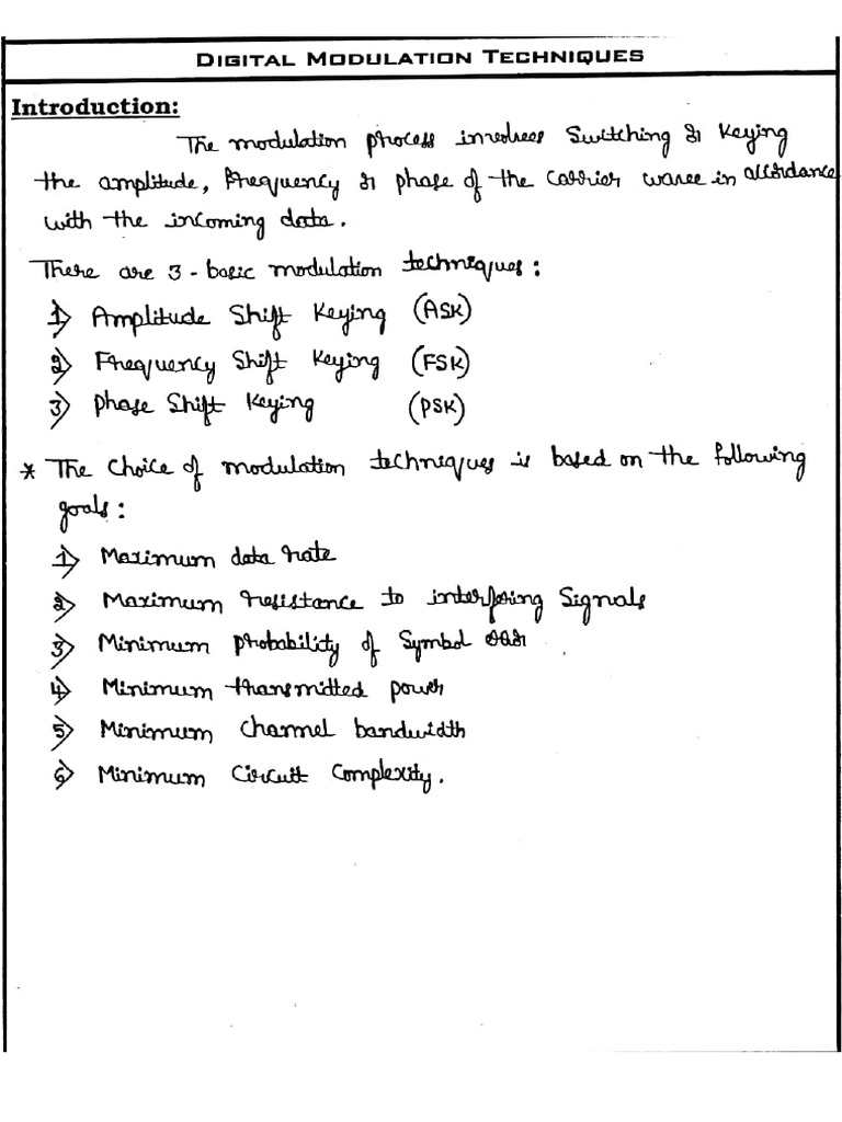Adc Unit 4 Digital Modulation | PDF