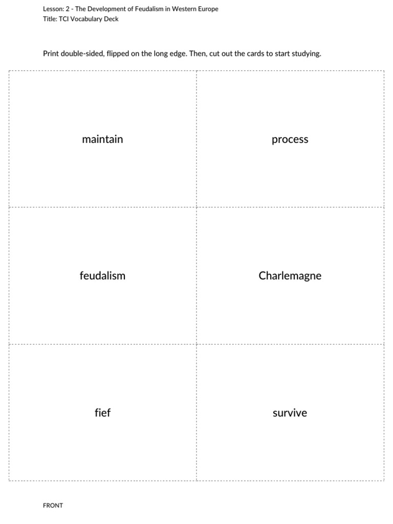 TCI Vocabulary Deck | PDF