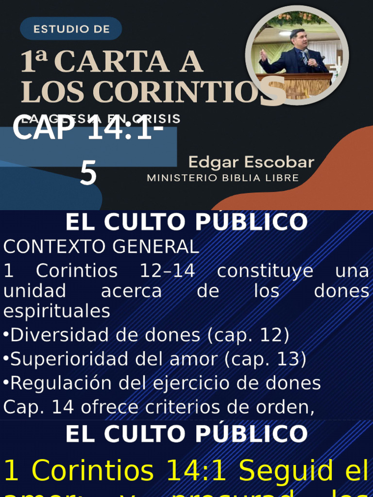 Resurrección 1 Corintios 14 | PDF | Profecía | Primera epístola a los ...