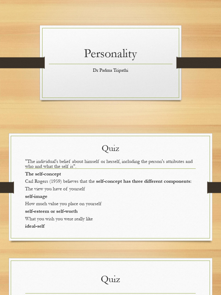Session 3 - BIO Personality | PDF | Self Concept | Psychology
