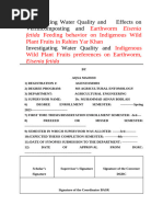 Earthworm Acute Toxicity Testing Guide | PDF | Soil | Solvent