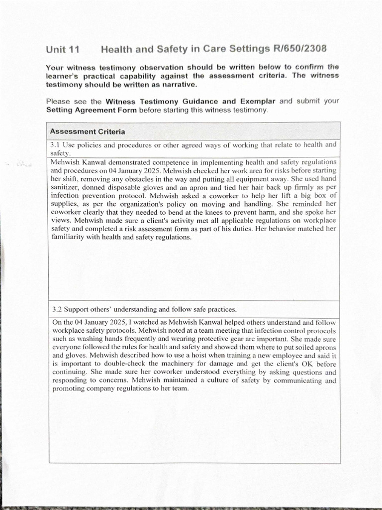 Unit 11 Witness Testimony-Compressed | PDF