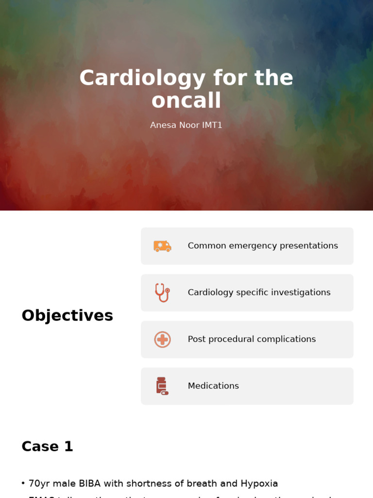 Cardiology Emergency Management Guide | PDF | Heart | Diseases And ...