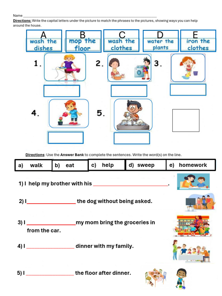GP-Helping Around The House Students | PDF