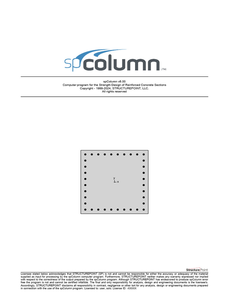 Laporan SpColumn - 20 Lantai-Merged | PDF | Reinforced Concrete | Column