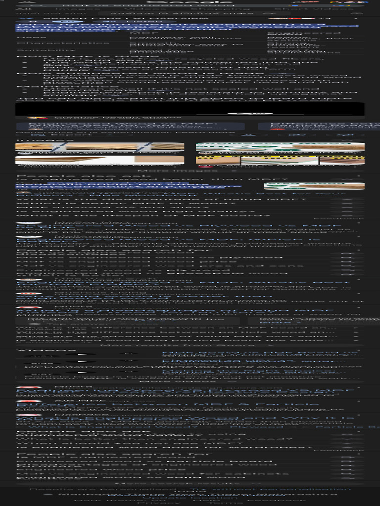 MDF Vs Engineered Wood - Google Search | PDF | Wood | Plywood