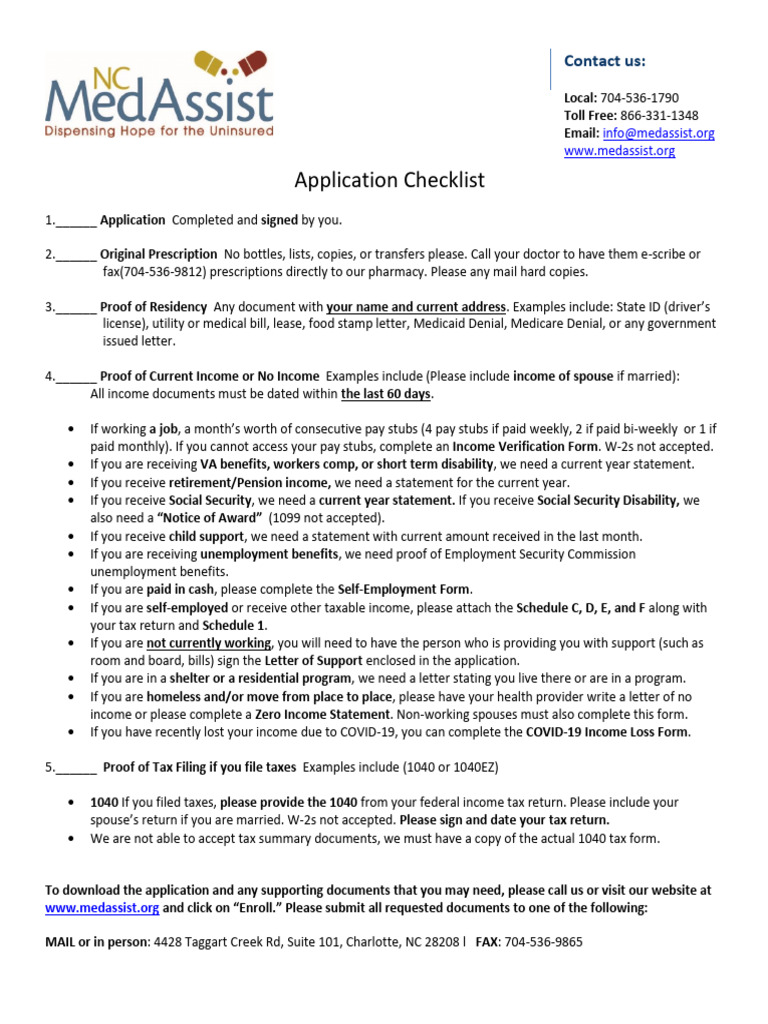 Application Checklist 2022 General REV 11.8.2022 | PDF | Social ...