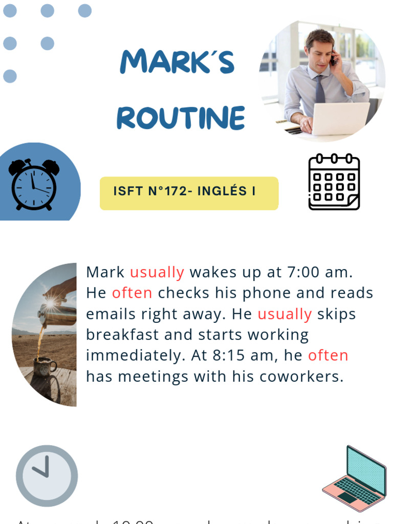 Mark S Routine | PDF | Lunch | Meal