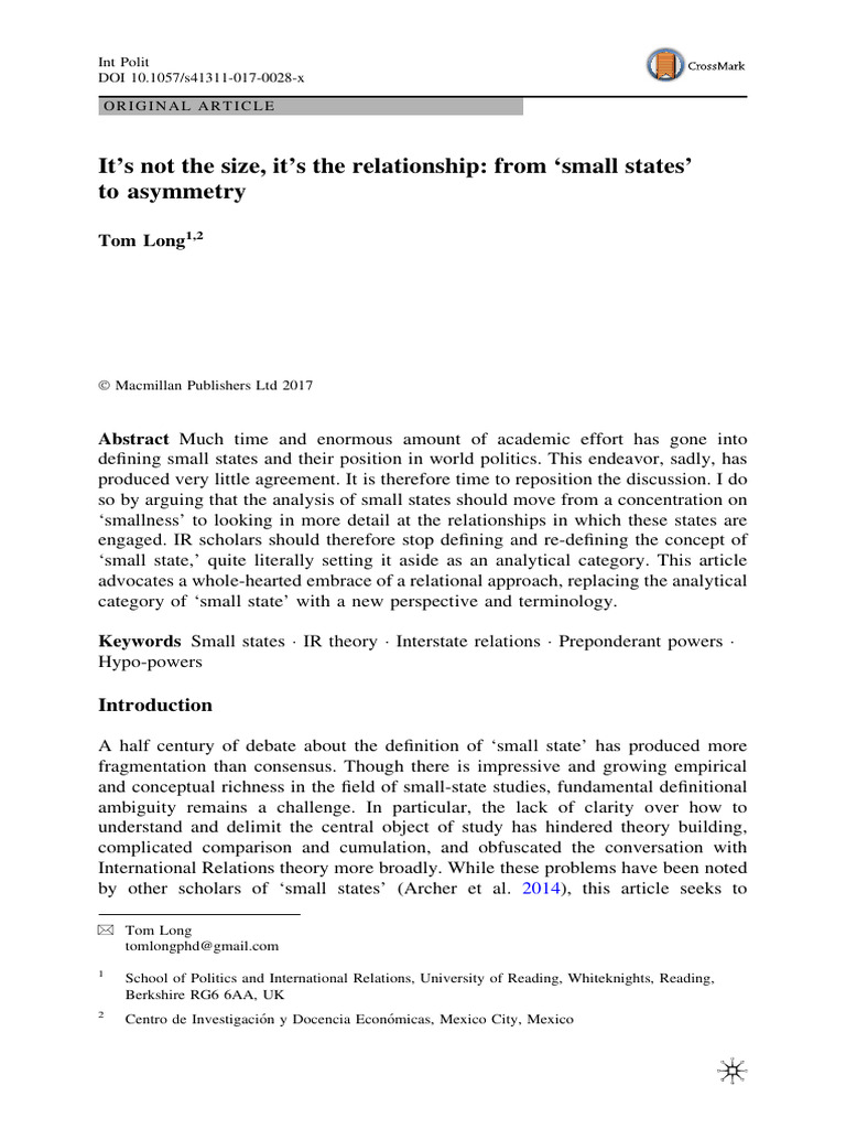 Aula 2 - It's Not The Size, It's The Relationship - Tom Long | PDF ...