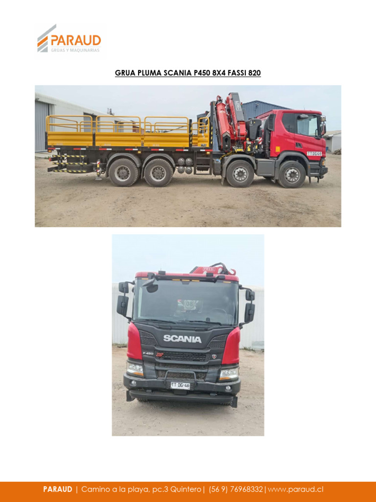 Scania p450 Pluma Fassi Paraud | PDF