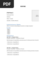 Resume 2026 Template | PDF