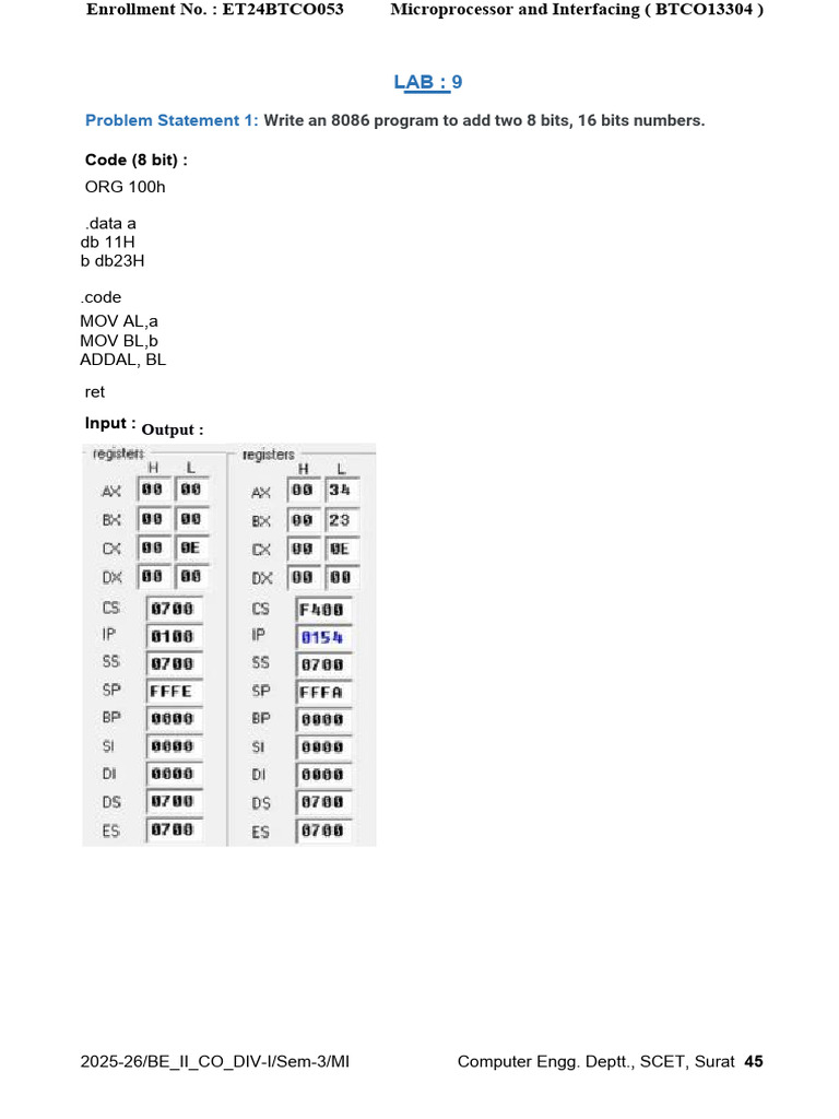 Et24btco053 Lab9 | PDF