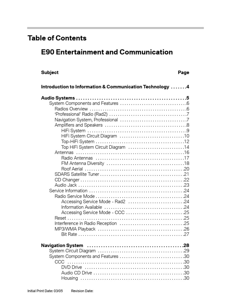08 - E90 Entertain and Communication | PDF | Mp3 | Codec