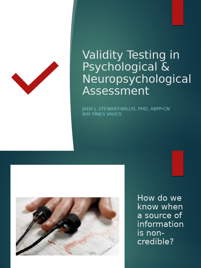 Validity Testing in Psychological Assessment | PDF | Human Diseases And ...