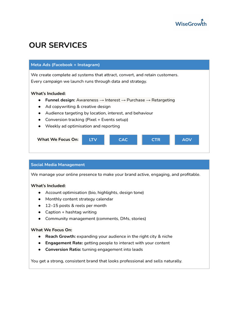 Our Services | PDF | Business Process | Marketing