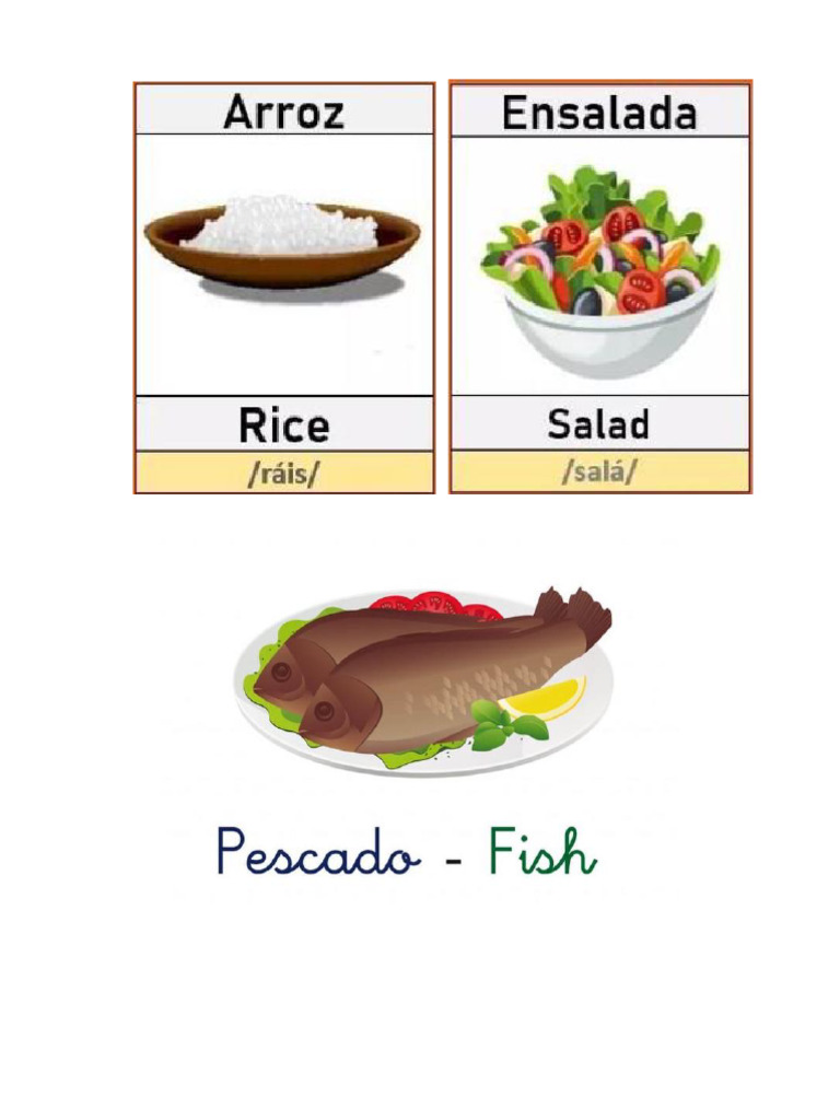 Comidas Saludable y No Saludable | PDF
