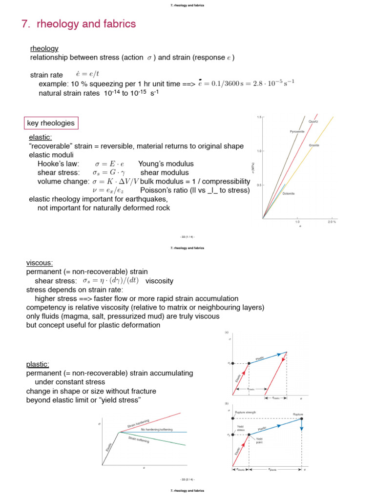 Rheology | PDF | Deformation (Engineering) | Geology