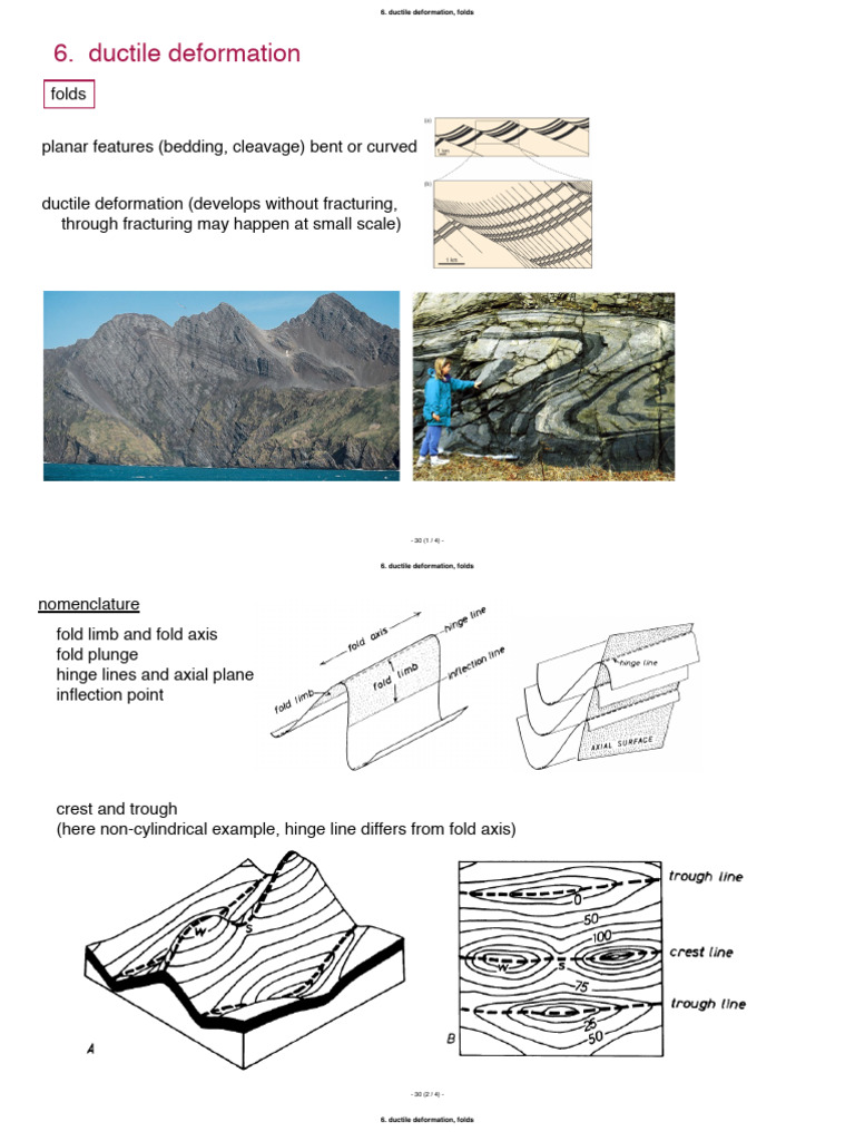 Ductile Deformation, Geology, Rock | PDF | Solid Mechanics | Structural ...