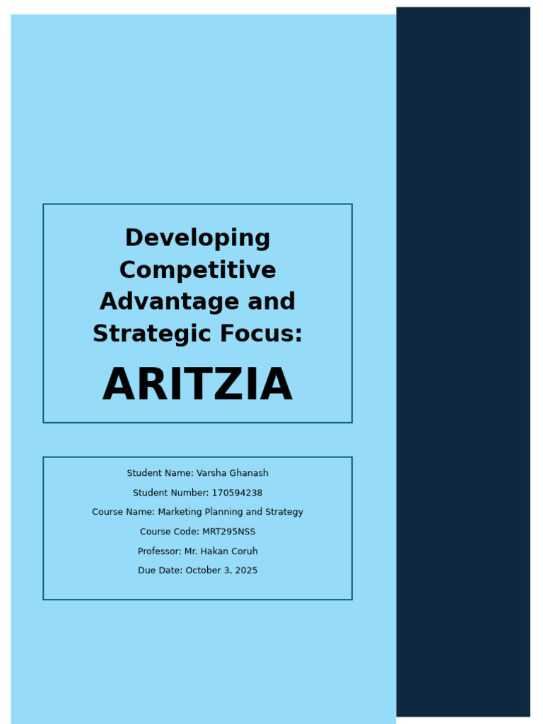 Aritzia's Competitive Strategy Analysis | PDF | Brand | Economies