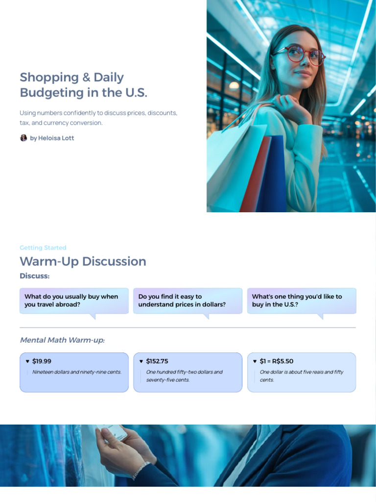 Shopping and Daily Budgeting in The US | PDF | Prices | Point Of Sale