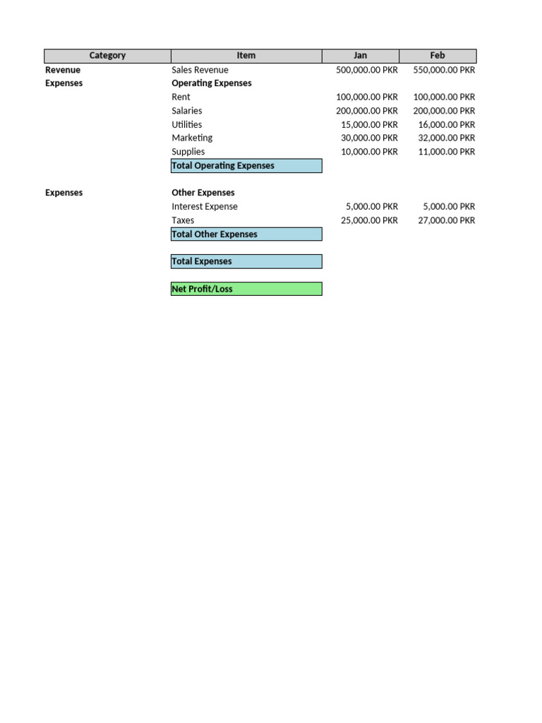 Detailed Budget Projections 2 | PDF