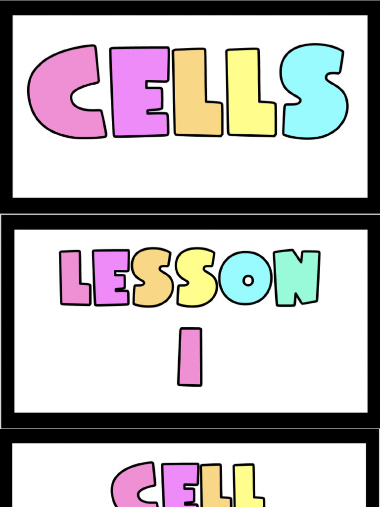 Cells - Slides | PDF