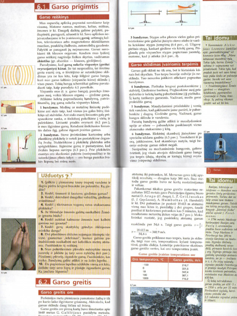 fizika 6 skyrius | PDF