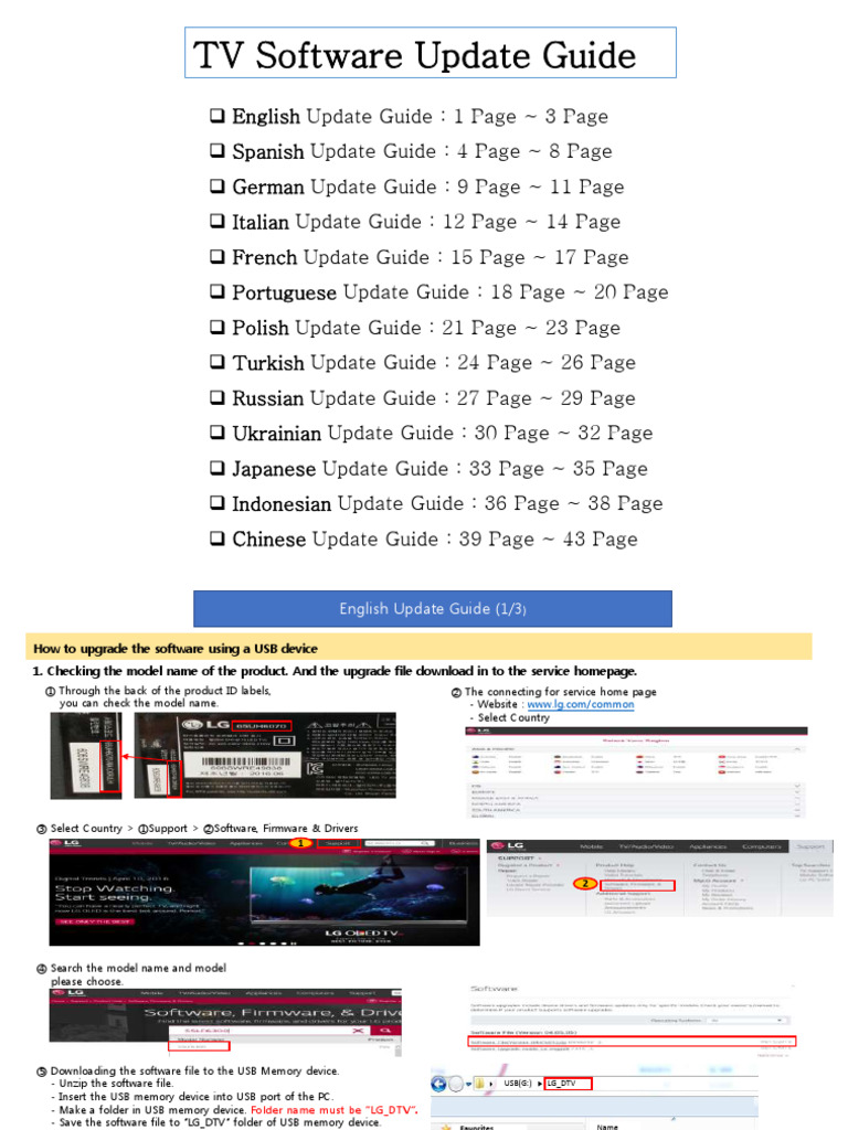 TV Software Update Guide v3 | PDF | Hardware de la computadora | Informática