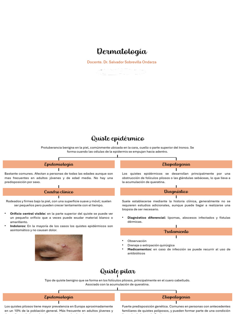 Quiste Pilar y Queratosis Seborreica | PDF | Neoplasias | Cáncer