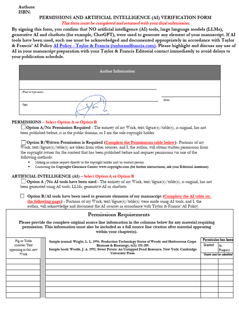 AI Verification and Permissions Form | PDF | Artificial Intelligence ...
