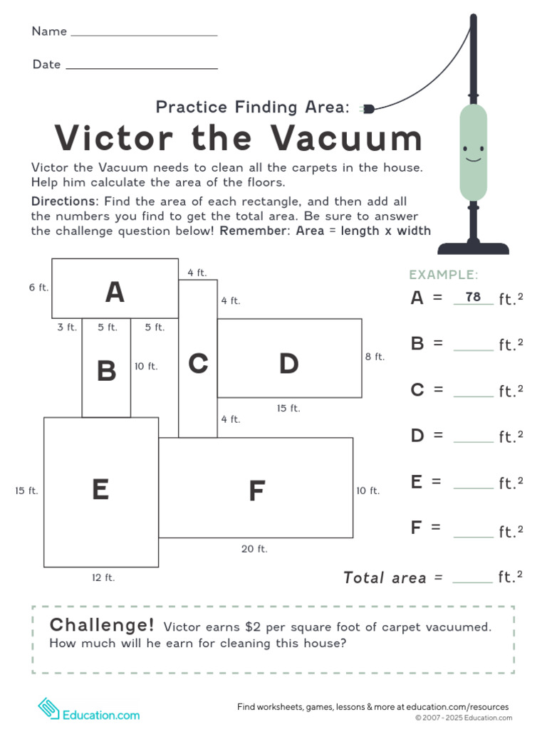 Practice Finding Area 3 Victor | PDF