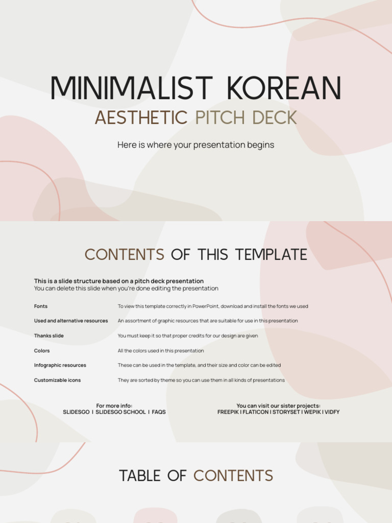 Copia de Minimalist Korean Aesthetic Pitch Deck XL by Slidesgo | PDF ...