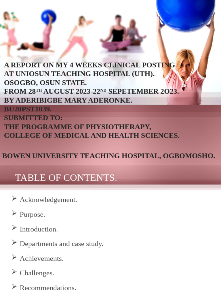 Aderibigbe Aderonke Presentation of Vacation Posting | PDF | Vertebra ...