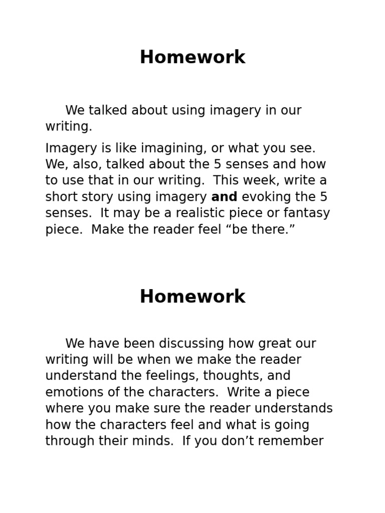 Homework Writing Assignments 4 | PDF