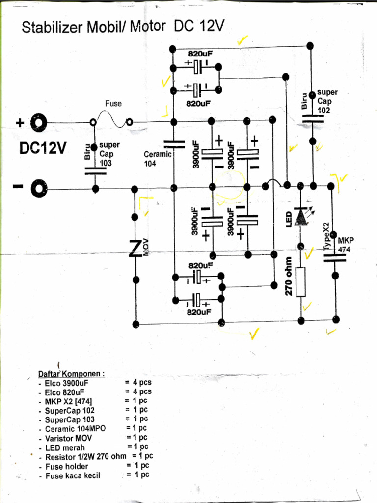 Stabilizer Motor Mobil DC 12 V | PDF