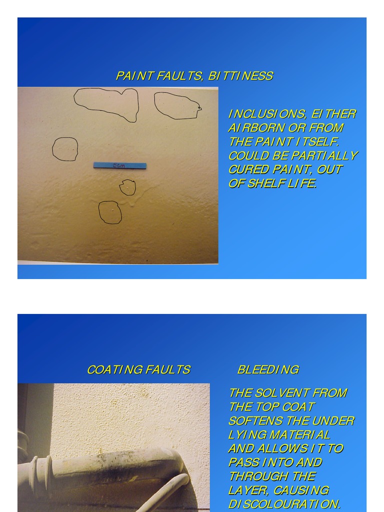 Common Paint and Coating Faults | PDF | Paint | Materials