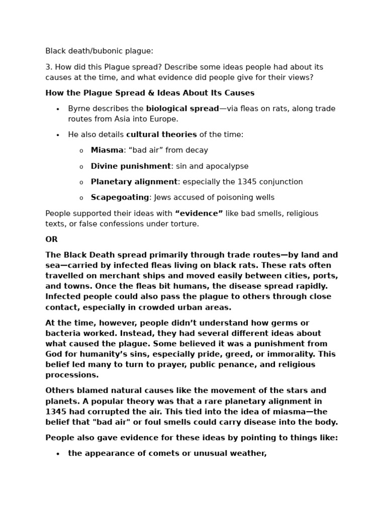 Black Death | PDF | Black Death