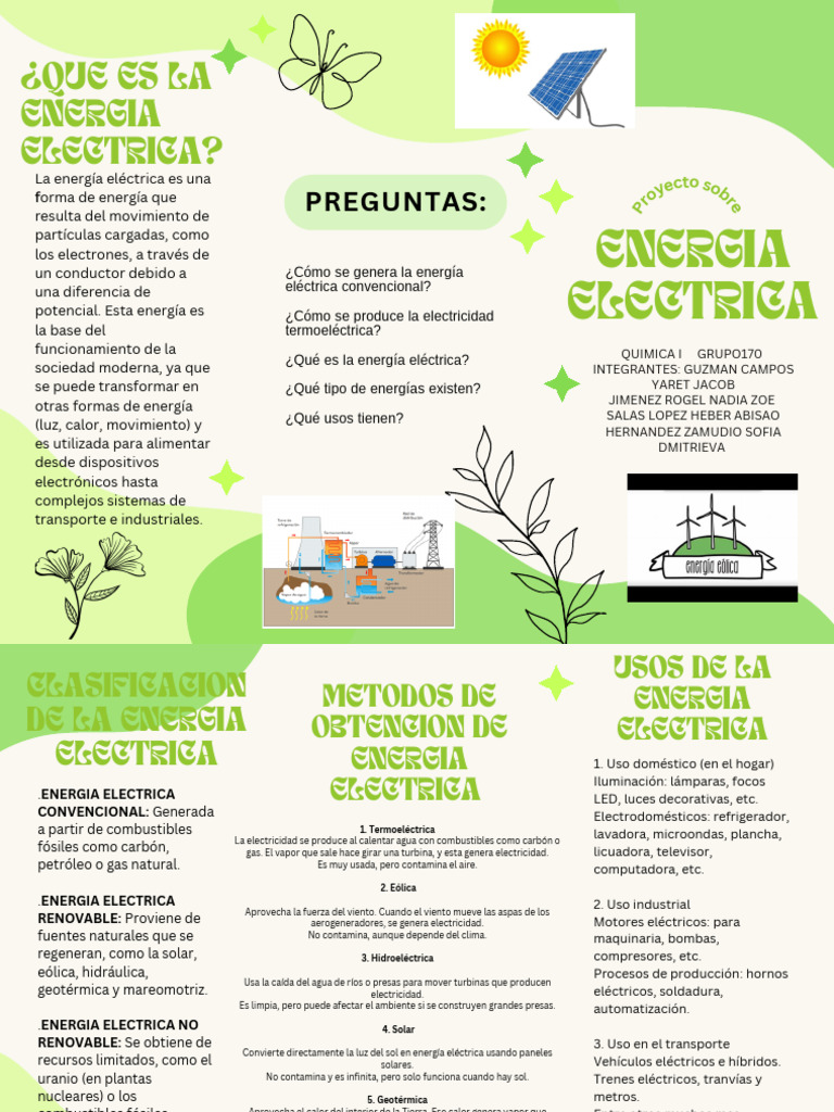 Tipos y Usos de la Energía Eléctrica | PDF | Ingenieria Eléctrica ...