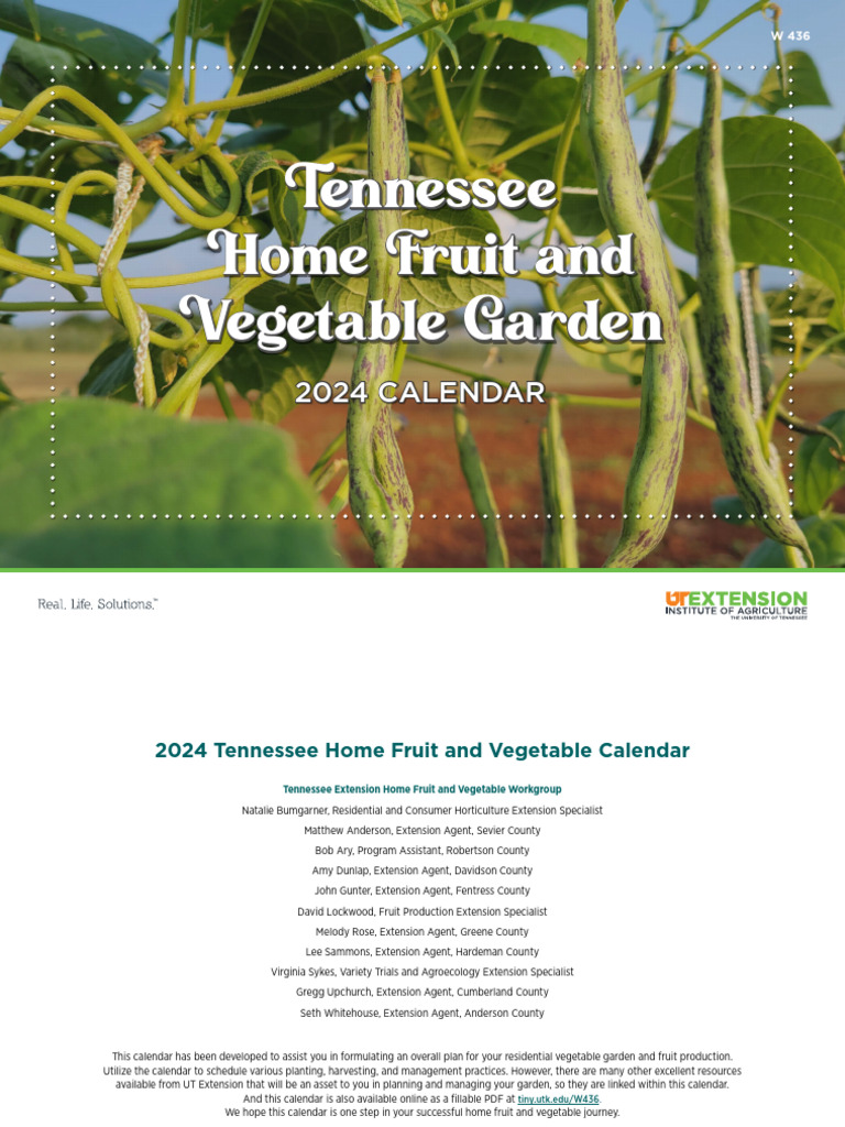 Tennessee Home Fruit and Home Fruit and Vegetable Garden Vegetable ...