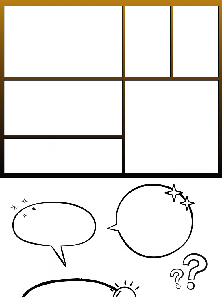Minimalist Simple Blank Panel Comic Strip | PDF