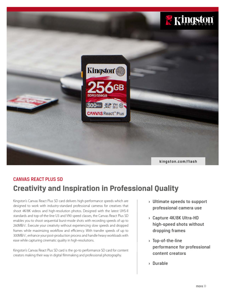 Kingston SD Card | PDF | Computing | Computer Data Storage