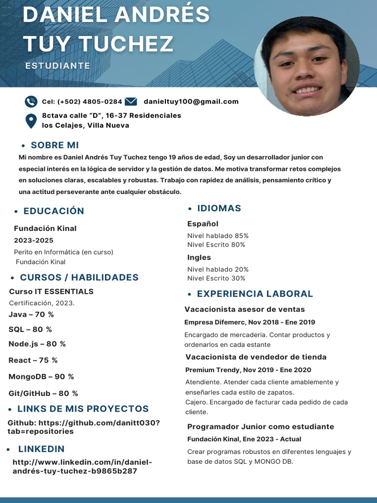 Curriculum Vitae Daniel Andrés Tuy Tuchez - 20251104 - 192404 - 0000 ...