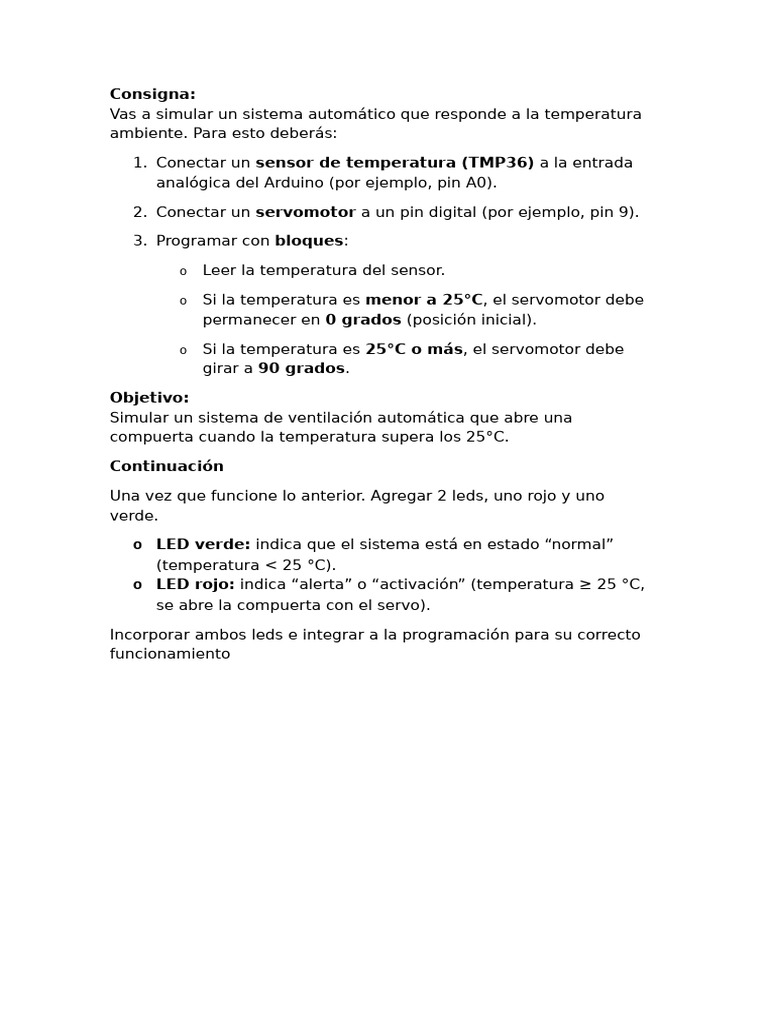Servomotor Arduino | PDF