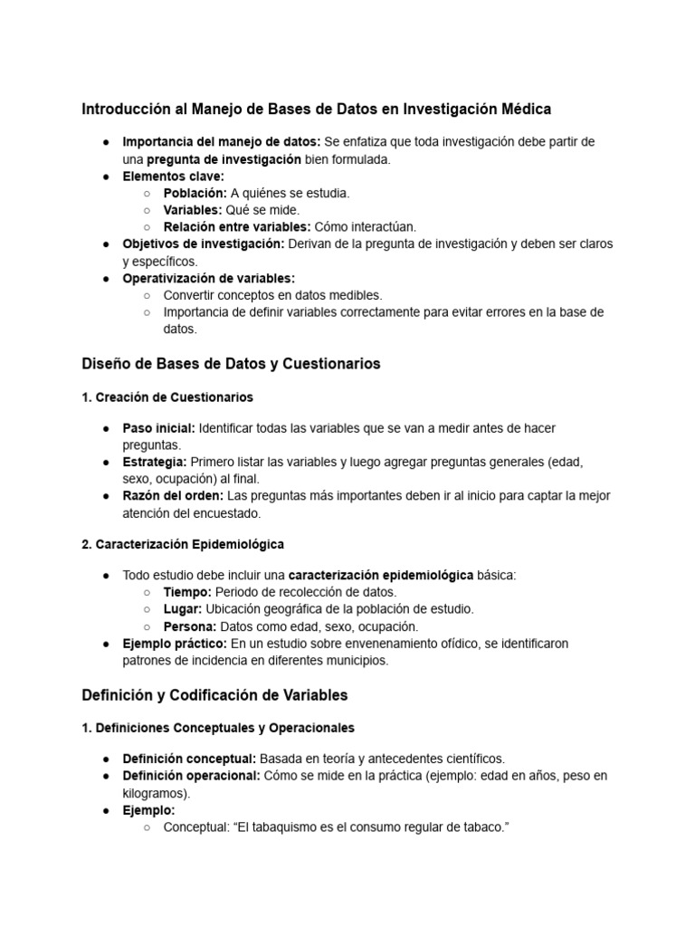 Variables clase | PDF | Bases de datos | Cuestionario