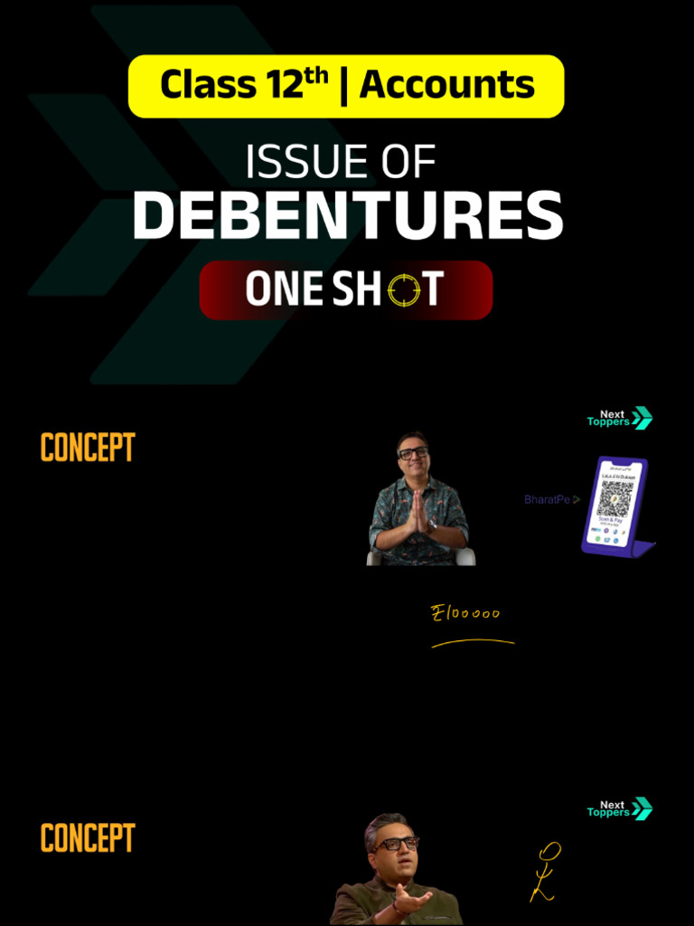 Issue of Debentures - Notes PDF | PDF