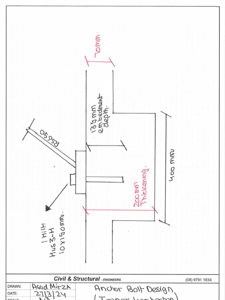 Anchor Bolt Design | PDF